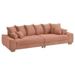 Big-Sofa Inosign "Nikita II" Sofas Gr. B/H/T: 300cm x 88cm x 118cm, Microfaser, Ausführung / Funktion, orange Wahlweise mit Kaltschaumpolsterung, bis 140 kg belastbar