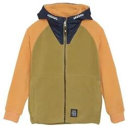 Fleecejacke Color Kids "Fleecejacke COFleece" Gr. 116, braun (fennel seed) Mädchen Jacken