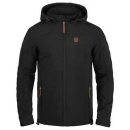 Softshelljacke INDICODE "Softshelljacke IDJonas", Herren, Gr. S, schwarz, Obermaterial: 100% Polyester PES., casual, regular fit normal, Jacken