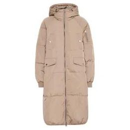 Langmantel Ichi "Parka IHBunala" Gr. XL, beige (fossil) Damen Mäntel