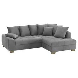 Ecksofa Inosign "Nikita II, L-Form" Sofas Gr. B/H/T: 240cm x 86cm x 190cm, Microfaser 1, Bettfunktion links, Ausführung / Funktion, grau Wahlweise mit Kaltschaum, EasyBett, Bettkasten