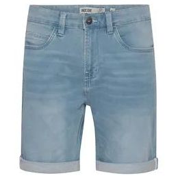 Jeansshorts INDICODE "Jeansshorts IDGodolf" Gr. L, N-Gr, blau (dim blau), Herren, Obermaterial: 80% Baumwolle CO. 18% Polyester PES. 2% Elasthan EL., unifarben, Jeans