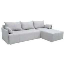 Ecksofa Collection AB Sofas Gr. B/H/T: 263cm x 84cm x 165cm, Luxus-Microfaser ALTARA NUBUCK, Recamiere beidseitig montierbar, grau (hellgrau)