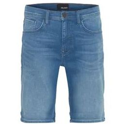 Jeansshorts Blend "Jeansshorts BHDenim" Gr. L, N-Gr, blau (denim middle blau), Herren, Obermaterial: 91% Baumwolle CO. 7% Polyester PES. 2% Elasthan EL., unifarben, Jeans