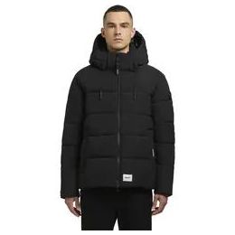 Winterjacke Khujo "Loga2-YM" Gr. S (48), schwarz Herren Jacken Steppjacke mit abnehmbarer Kapuze und Rucksackträgern