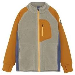 Fleecejacke Color Kids "Fleecejacke COFleece Jacket" Gr. 128, orange (marmalade) Mädchen Jacken