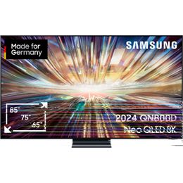 G (A bis G) Samsung QLED-Fernseher Fernseher Neural Quantum 8K AI Gen2 Prozessor, bis zu 165Hz, AI Upscaling, KI TV Gr. 65, schwarz