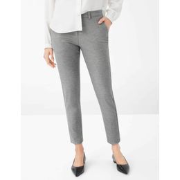 Caprihose Brax "Style MARON S" Gr. 40L (80), Langgrößen, grau Damen Hosen