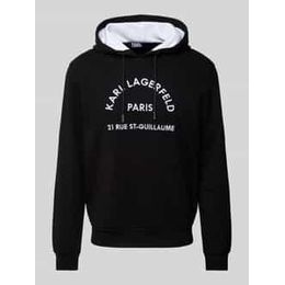 K by KARL LAGERFELD Hoodie mit Label-Stitching