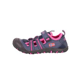 Trollkids Halbsandalen "Sandefjord" in Dunkelblau/ Pink - 43% | Größe 39 | Kindersandalen