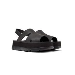 Camper Leder-Sandaletten in Schwarz - 56% | Größe 41 | Damen-sandalen