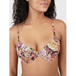 Brunotti Bikini-Oberteil "Novasarah" in Bunt - 73% | Gr&ouml;&szlig;e 36D-Cup | Damen-bademode