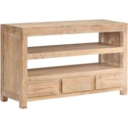 vidaXL - TV-Schrank Massivholz Akazie 90x30x55 cm Hellbraun