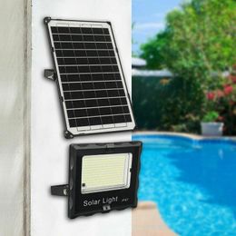 Led Solar Flutlicht 335LED Outdoor Solar Lampe mit Fernbedienung für Outdoor Garten