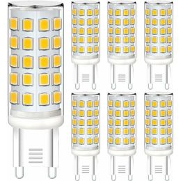 G9-LED-Glühbirne, 6 w, warmweiß, 3000 k, G9-LED-Lampe, entspricht 40 w Halogenlicht, energiesparende G9-LED-Leuchtmittel, flimmerfrei, nicht dimmbar,