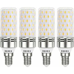 4er-Set E14 16W LED-Glühbirne BlaChaud 3000K, 450LM, E14 100W Halogenäquivalent, ac 220V, nicht dimmbar, E14 LED-Lampe mit kleinem Sockel für