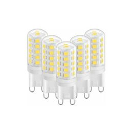 5er-Pack G9-LED-Glühbirne, 3 w, natürliches Weiß 4000 k, G9-LED-Glühbirnen 420 lm, entspricht 28 w 40 w Halogenbirne, G9 LED-Maisbirnen für