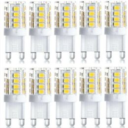 10 Stück LED-Fluter, G9-LED-Leuchtmittel, 5 w, warmweiß, kaltweiß, energiesparende LED-Leuchtmittel, Ersatz-Halogenleuchtmittel, ac 230 v, nicht