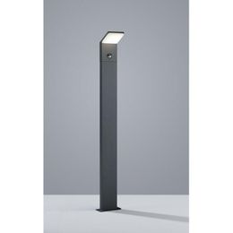 Iperbriko - Pearl Led IP54 Anthrazit Außenmast mit Trio Lighting Bewegungssensor