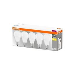 5 Stk Osram base clas a 60 fr 8.5W warmweiß 2700K E27 LED-Lampe klassische Kolbenform nicht dimmbar quecksilberfrei