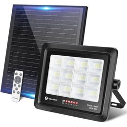 Aigostar Solarstrahler Außen Mit Fernbedienung 200W LED Strahler Außen Solar, Kaltweiß 6500K ,IP65 Wasserdicht Solar Außenstrahler Einstellbare