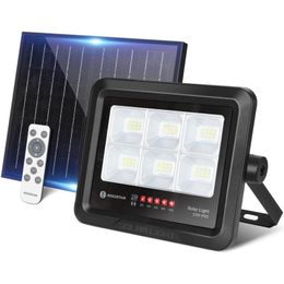 Aigostar - Solarstrahler Außen Mit Fernbedienung 50W led Strahler Außen Solar, Kaltweiß 6500K ,IP65 Wasserdicht Solar Außenstrahler Einstellbare