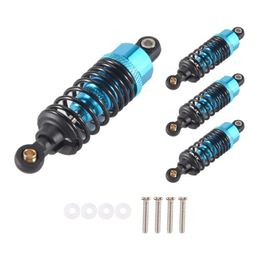 4 StüCk Aluminium Legierung Stoß DäMpfer Set FüR TT-01 TT01 TT-02 TT02 1/10 RC Auto Upgrade Teile,Blau