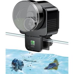 Tigrezy - Automatischer Aquarium-Futterspender, automatischer Aquarium-Urlaubstimer, 60 ml, verstellbarer Fischfutterspender, batteriebetrieben