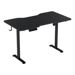 VINGO - Höhenverstellbarer Schreibtisch mit Desktop 120x60cm Ergonomischer Tischplatte mit Memory-Steuerung Schwarz