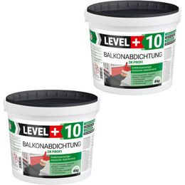 Level+ - level+ Balkonabdichtung Dichtschlämme 2K Terrasse L+10 - 8KG