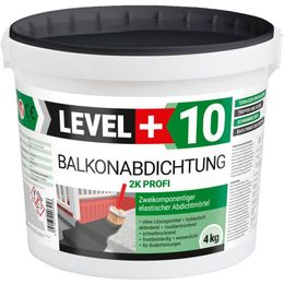 Level+ - level+ Balkonabdichtung Dichtschlämme 2K Terrasse L+10 - 4KG