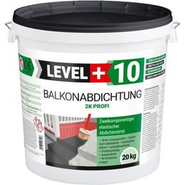 Level+ Balkonabdichtung Dichtschlämme 2K Terrasse L+10 - 20KG