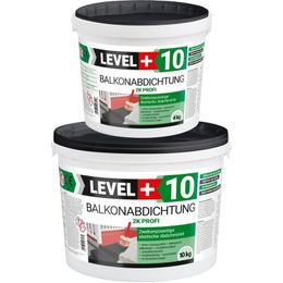 Level+ - level+ Balkonabdichtung Dichtschlämme 2K Terrasse L+10 - 14KG