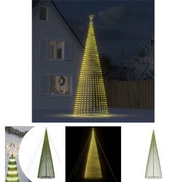 The Living Store - Weihnachtsbaum Kegelform 1544 LEDs Warmweiß 500 cm - Weihnachtsbeleuchtung