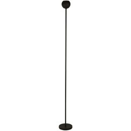 Licht-Erlebnisse Stehleuchte Metall GU10 180 cm Schwarz Kugel Schirm Retro Stehlampe