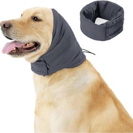 Dog Calm No-Turn Hoodie zur Heilung von Hundehämatomen, No-Turn-Lärmschutz zur Linderung von Angstzuständen (Grau, s)