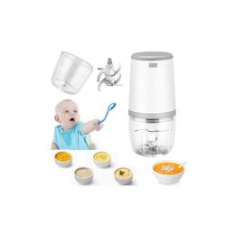 Lablanc - Mini-Mixer für Babys, Mini-Küchenmaschine, 300-ml-Babymixer, Mini-Elektrozerkleinerer, Mini-Küchenmaschine mit USB-Aufladung, elektrischer