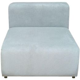 [en.casa] - Sofa-Modul Suldal Sitzelement Cord Hellblau