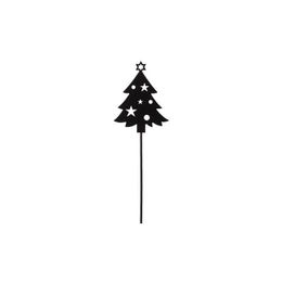 Deko Eisen Figurenstecker Weihnachtsbaum 35 x 0,5 x 7,5 cm schwarz Figur - TrendLine