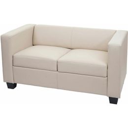 2er Sofa Lille Leder, creme