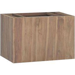 vidaXL - Wand-Badschrank 60x39x40 cm Massivholz Teak