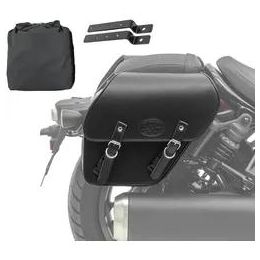 Satteltasche + Halter passend für Chopper / Custombike Iron Fargo rechts Craftride CB29772