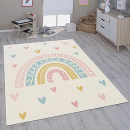 Paco Home - Kinderteppich Teppich Kinderzimmer Mädchen Jungs Verschiedene Motive Und Größen 120x160 cm, Creme 4