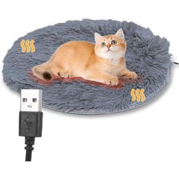 Beheizte Katze, elektrische Plüsch-Haustierdecke, USB-Lade-Hundeheizkissen für kleine Hunde, Katzen, 40 cm - Ej.life