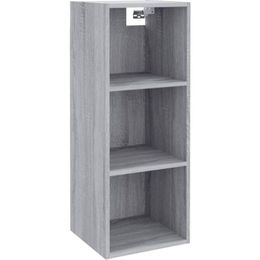 Wandschrank Grau Sonoma 34,5x32,5x90 cm Holzwerkstoff vidaXL