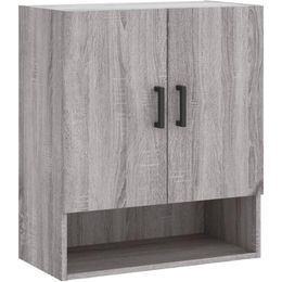 vidaXL - Wandschrank Grau Sonoma 60x31x70 cm Holzwerkstoff