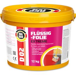 Halbau - Flüssigfolie Extreme Badabdichtung Dichtmembran Dichtfolie D02 - 12KG