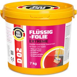 Halbau - Flüssigfolie Extreme Badabdichtung Dichtmembran Dichtfolie D02 - 7KG