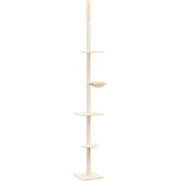 vidaXL - Kratzbaum Deckenhoch Creme 263,5-289,5 cm