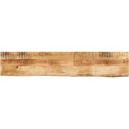 Tischplatte 180x40x3,8 cm Baumkante Massivholz Raues Mangoholz vidaXL